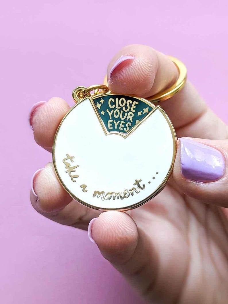 Self Care Spinner Keychain - Etsy