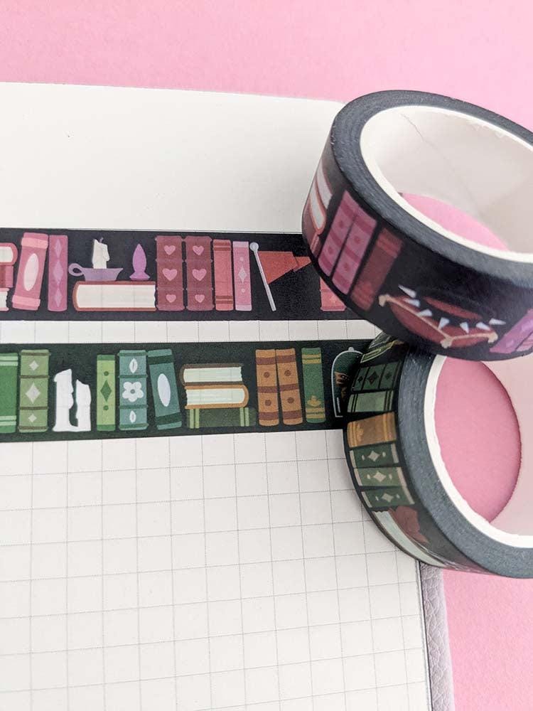 Dark Romance Bookcase Washi Tape - Reader Writer Librarian Gift, Book ...