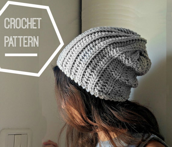 Crocheted Slouchy Hat Pattern Free Crochet Slouchy Beanie Patterns