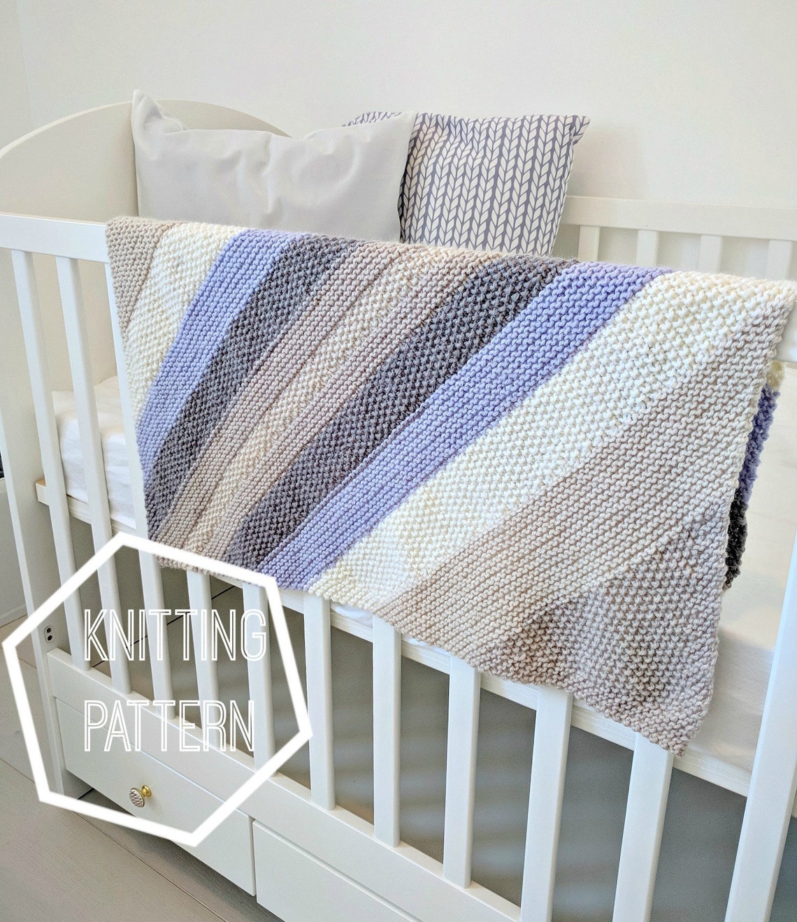 Baby Cakes Knit Blanket Pattern Easy Beginner Friendly Baby | Etsy