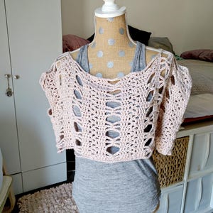 Lace Crochet Boxy Top Pattern, Instructions for Women's Crocheted Top ...