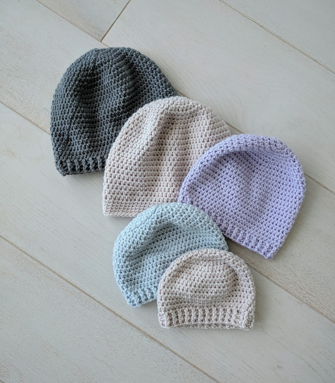 Perfect Simple Crochet Beanie Pattern, Instructions for Baby, Kids and ...