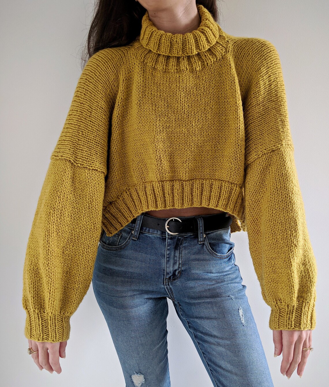 High Low Sweater Knitting Pattern Intermediate PDF | Etsy