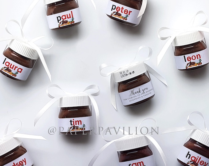 Personalised Mini NUTELLA Jar Personalised Nutella - Etsy