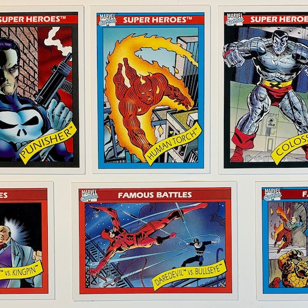 Comic Trading Cards - Etsy