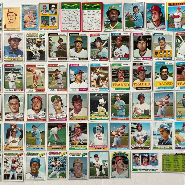 1970s Baseball Cards - Etsy
