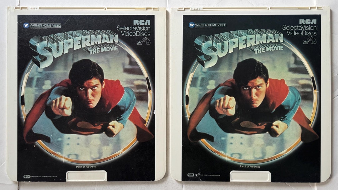 Superman the Movie Vintage CED Videodisc RCA Selectavision ...