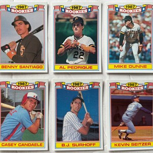 1987 Rookies Commemorative Set 1988 Topps Baseball Cards - 2 Packs (1 ...