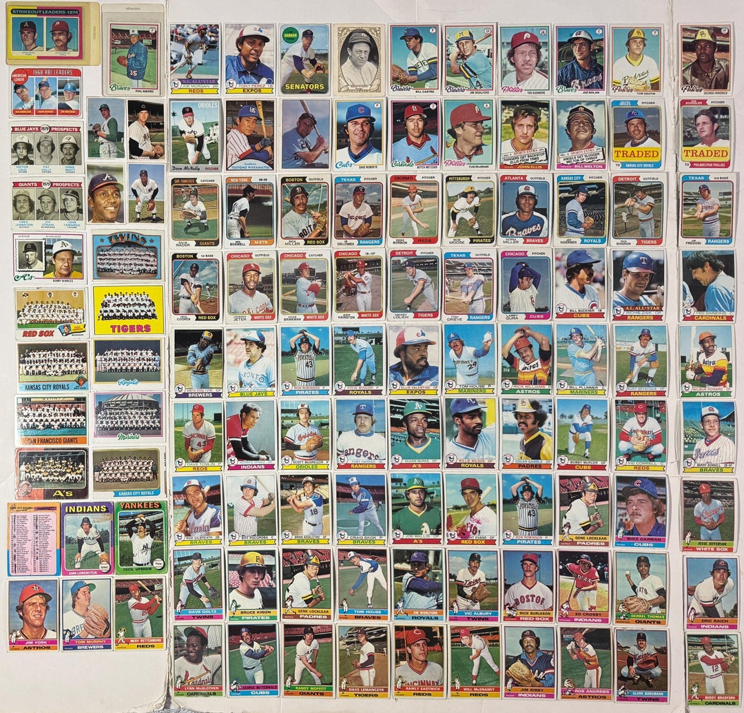 Topps 1960s 70s Baseball Cards Vintage Lot of 115 Hofers, Stars ...