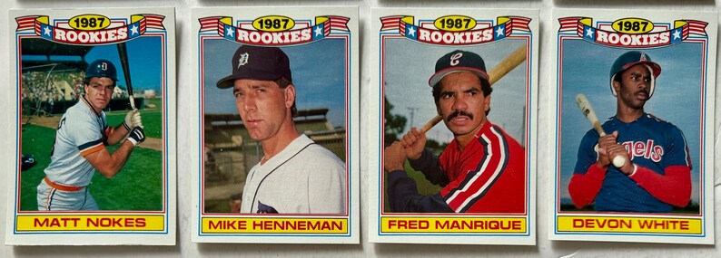 1987 Rookies Commemorative Set 1988 Topps Baseball Cards - 2 Packs (1 ...