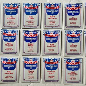 1987 Rookies Commemorative Set 1988 Topps Baseball Cards - 2 Packs (1 ...