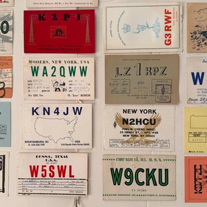 QSL Ham Radio Cards 1940s to 1980s USA + International (postcards ...