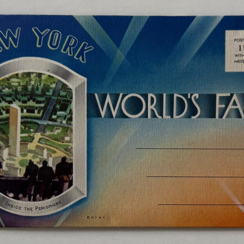 Worlds Fair Postcard - Etsy