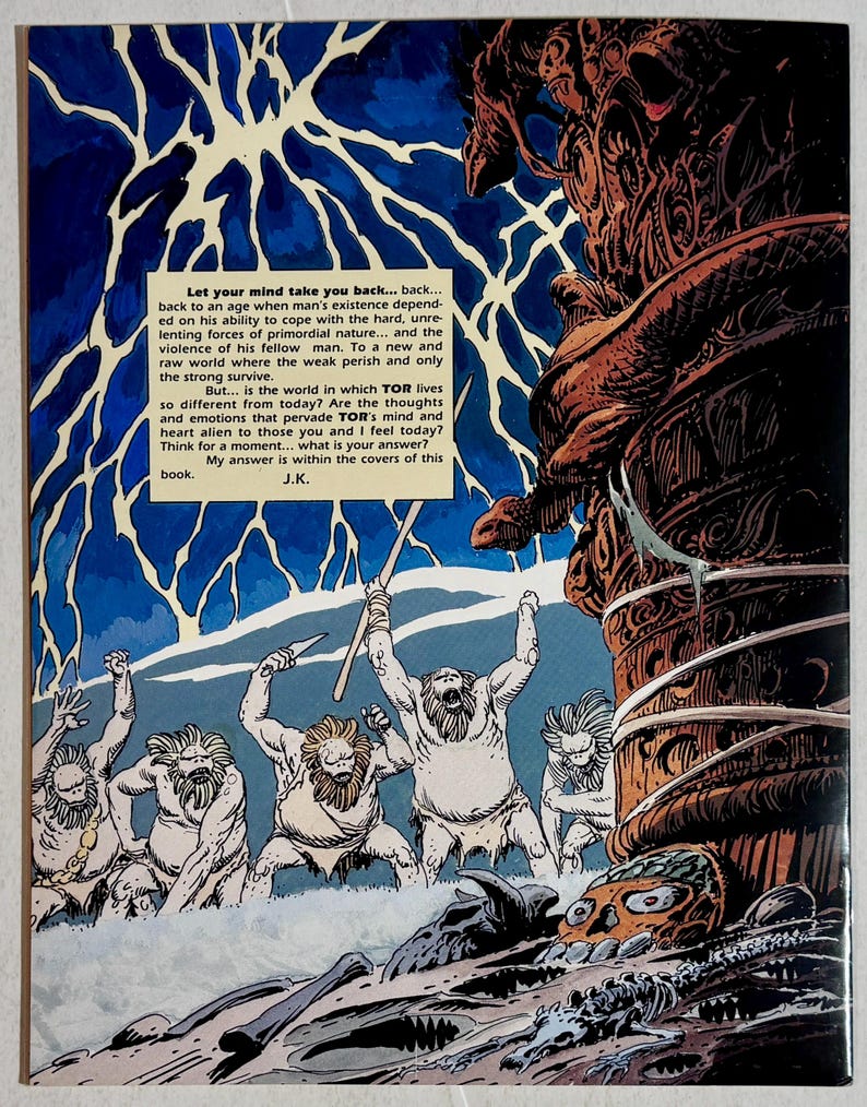 Joe Kubert's TOR 1 Heavy Hitters Comic Book Magazine - Epic Comics 1993 ...