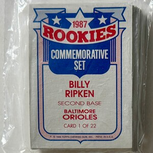 1987 Rookies Commemorative Set 1988 Topps Baseball Cards - 2 Packs (1 ...