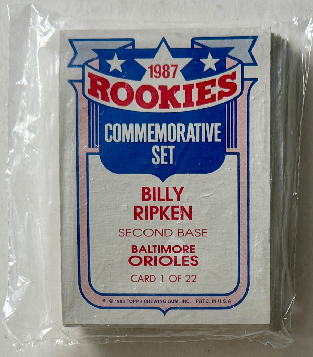 1987 Rookies Commemorative Set 1988 Topps Baseball Cards - 2 Packs (1 ...