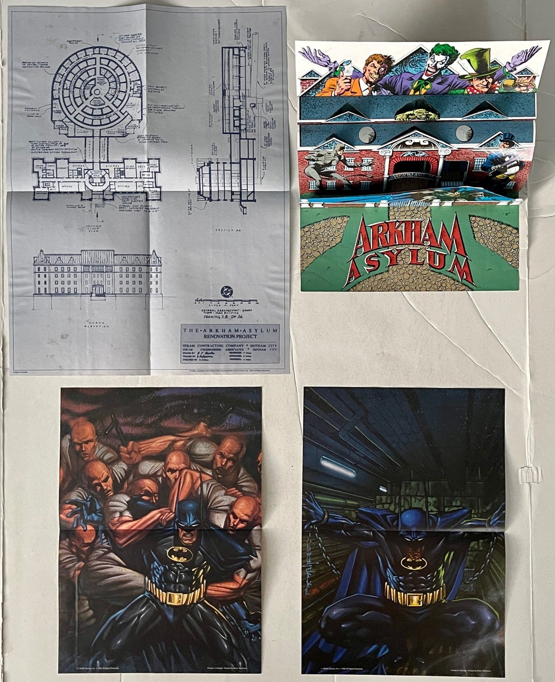 Arkham Asylum Dishonor Roll Pop-up, Renovation Project Blueprint ...
