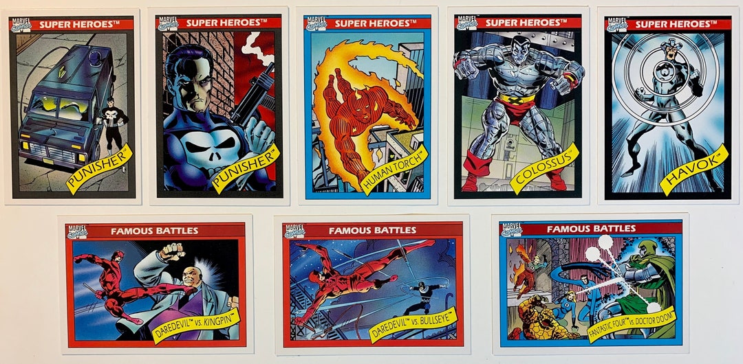 1990 Impel Marvel Universe Comic Book Super Heroes Trading Cards Lot of ...