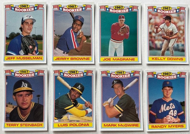 1987 Rookies Commemorative Set 1988 Topps Baseball Cards - 2 Packs (1 ...