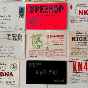 QSL Ham Radio Cards 1940s to 1980s USA + International (postcards ...