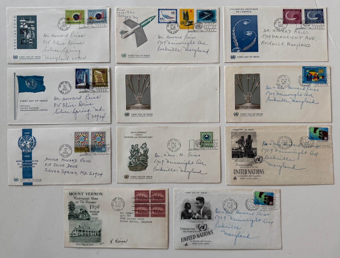Vintage 1960s First Day of Issue Official Geneva Cachet United Nations ...