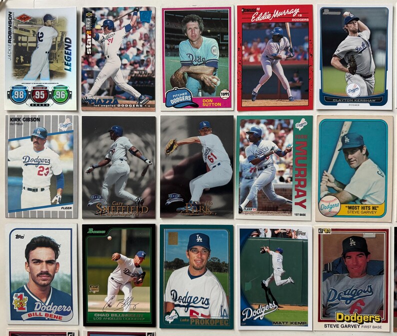 Los Angeles Dodgers 1970s - 2000s Topps, Fleer, Donruss Baseball Cards ...