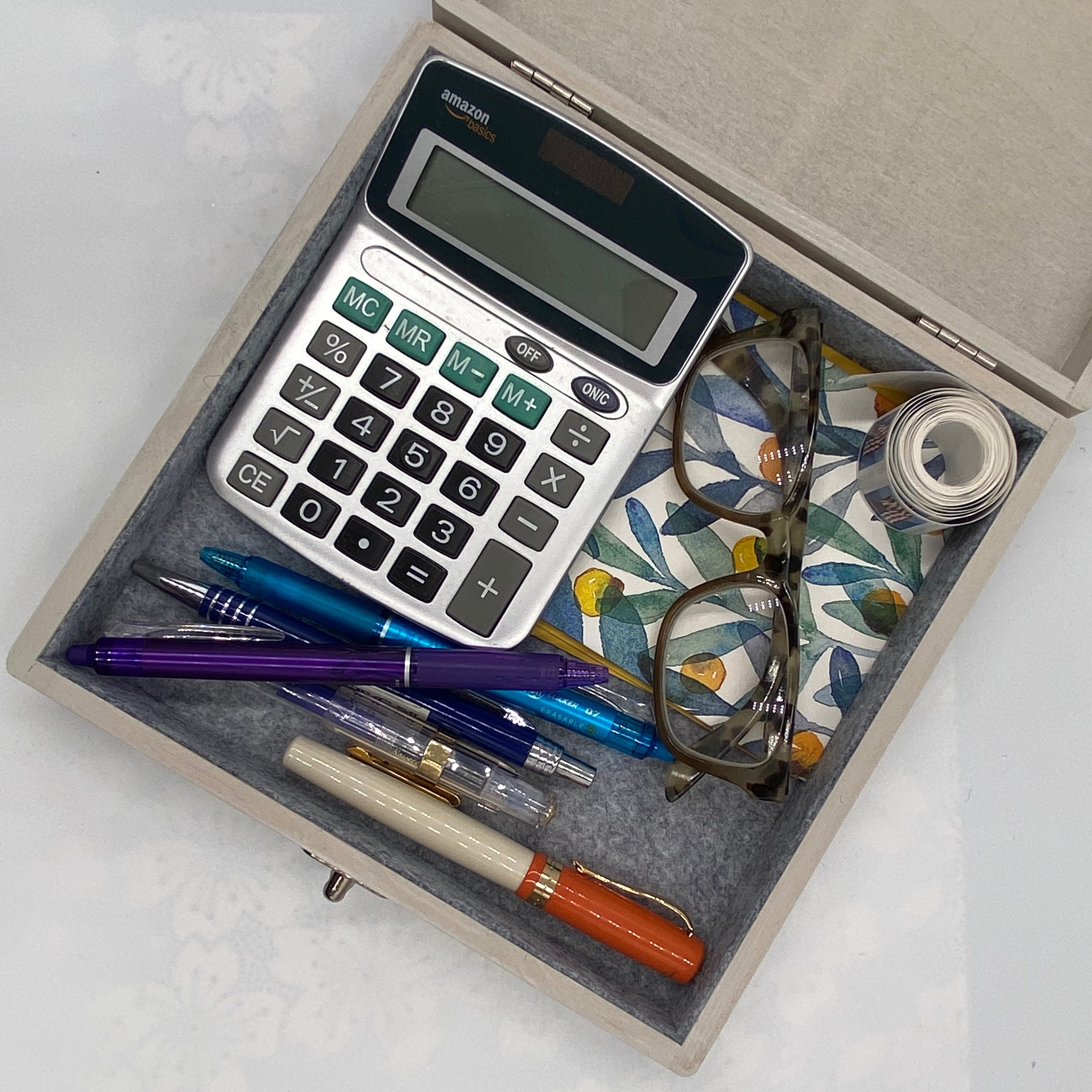 Storage & Organization Home & Living Cream and Taupe Spiral Desk ...