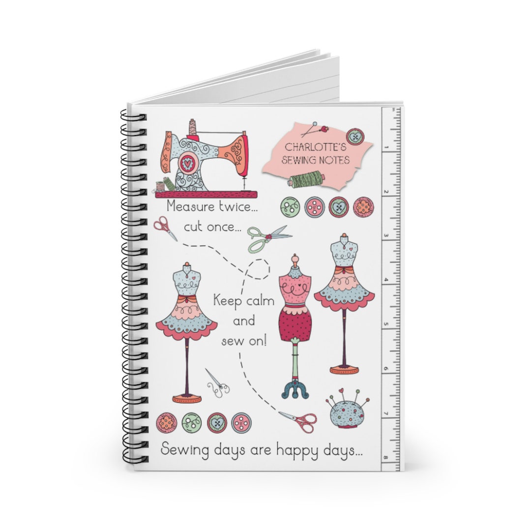 Sewing Project Notebook for Sewing Journal for Seamstress Notebook ...
