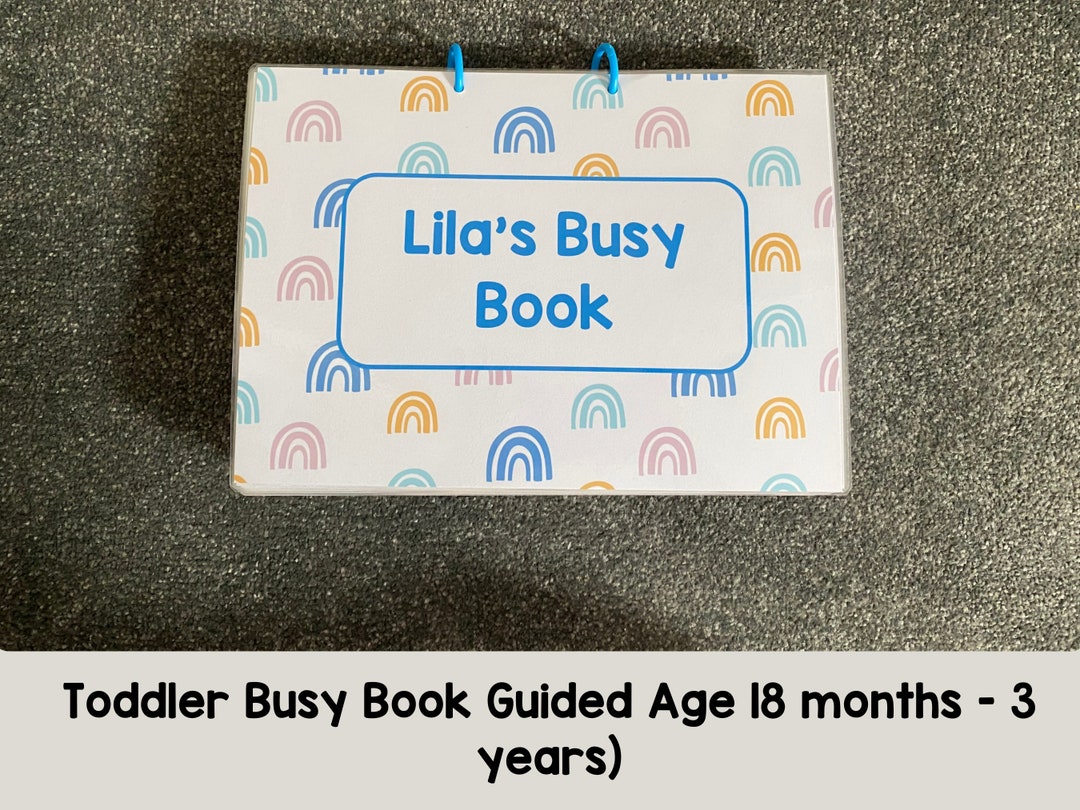 Toddler Busy Book Activity Binder Learning Book Matching Activities ...