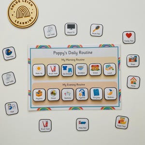 Personalised Daily Routine Chart | Daily Timetable | Visual Aid | Daily ...