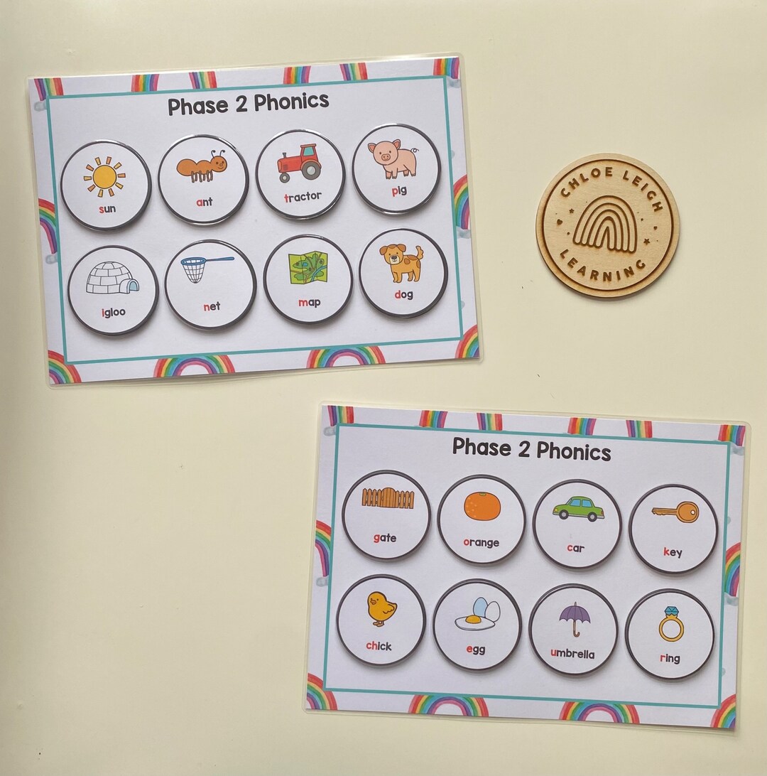 Phase 2 Phonics Learning Sheets | Learning Mats | Toddler Learning ...