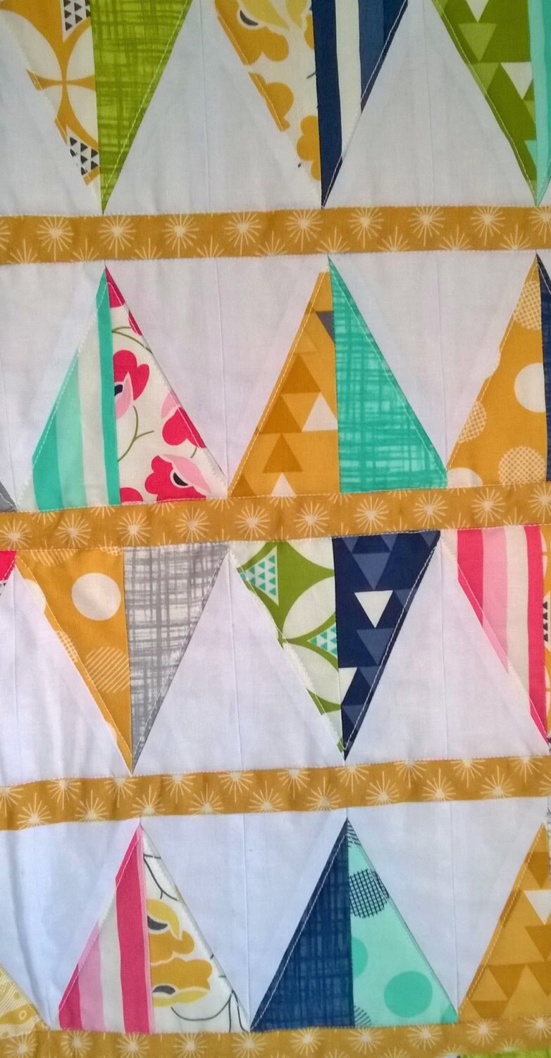 Terrific Triangles Patchwork Quilt Wall Hanging - Etsy