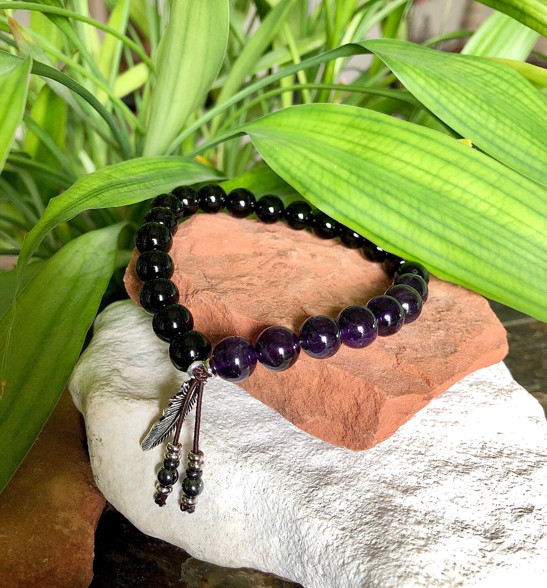 Men's Recovery Mala Bracelet | AAA Luxury Natural Gemstone Mala Beads ...