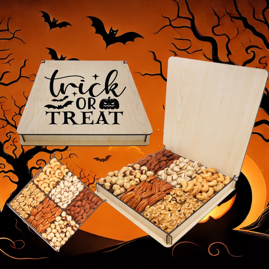 Halloween Mixed Nuts Gift Basket: Spooky Autumn Trick Treat ...