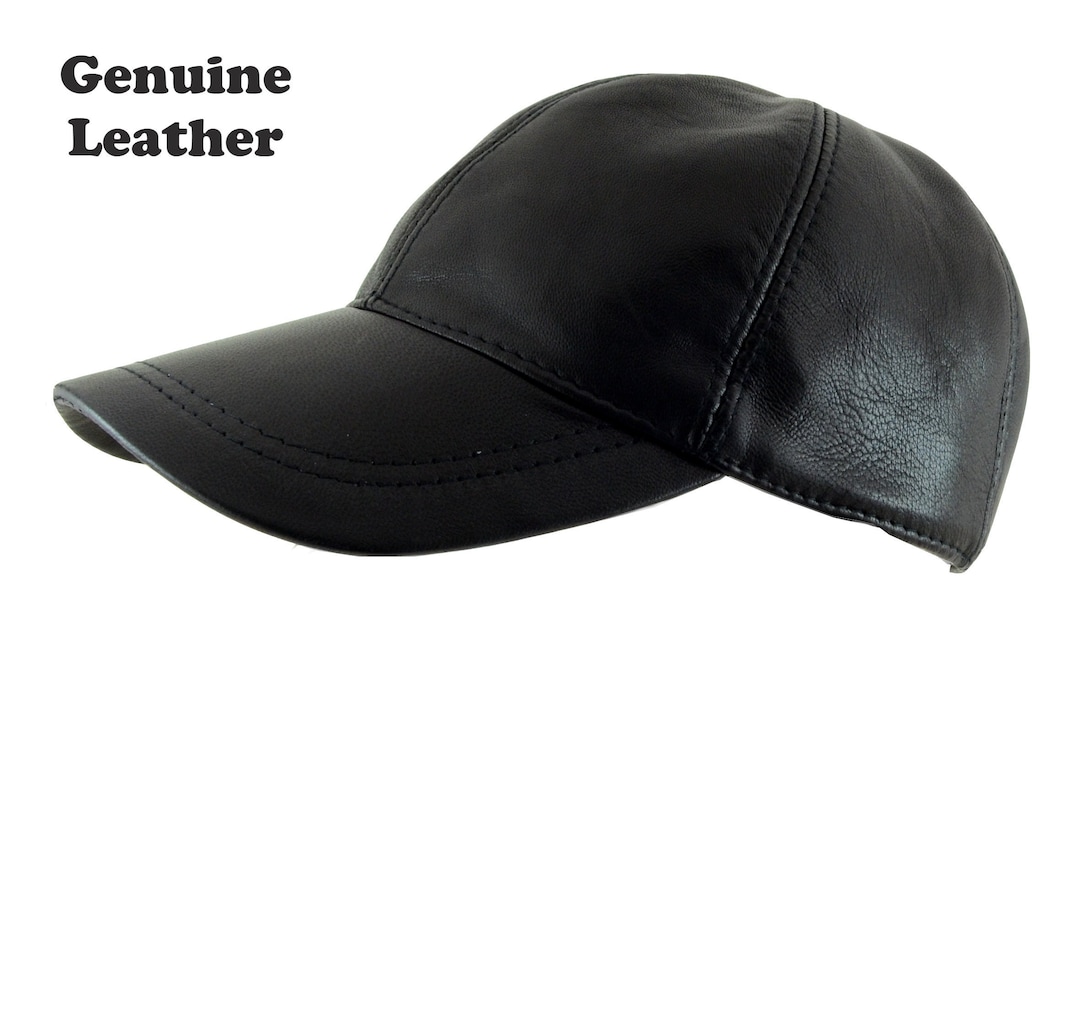 Genuine Leather Baseball Cap: Handcrafted Unisex Dad Hat - Etsy