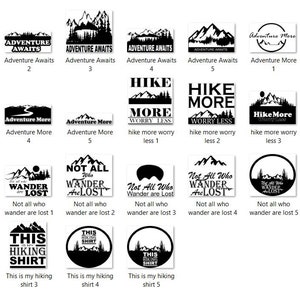 25 Hiking Quotes DXF SVG PNG Bundle Files for Cricut Dxf - Etsy