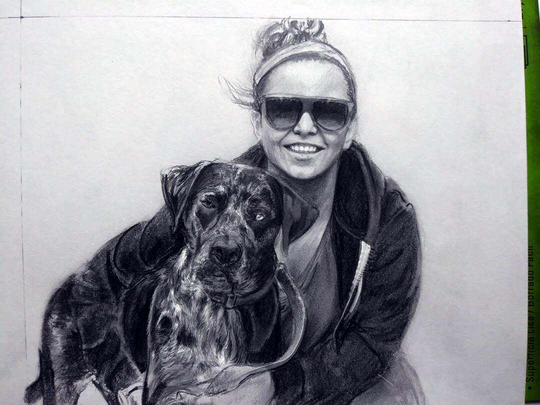 Custom Graphite Drawing, Custom Drawing From Photo, Hand Drawn ...