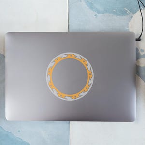Xena Warrior Princess Chakram Vinyl Decal - Two Tone Silver & Gold ...