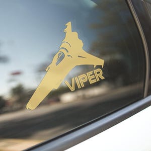 Battlestar Galactica Viper Vinyl Decal, Car Accessory, Laptop Sticker ...