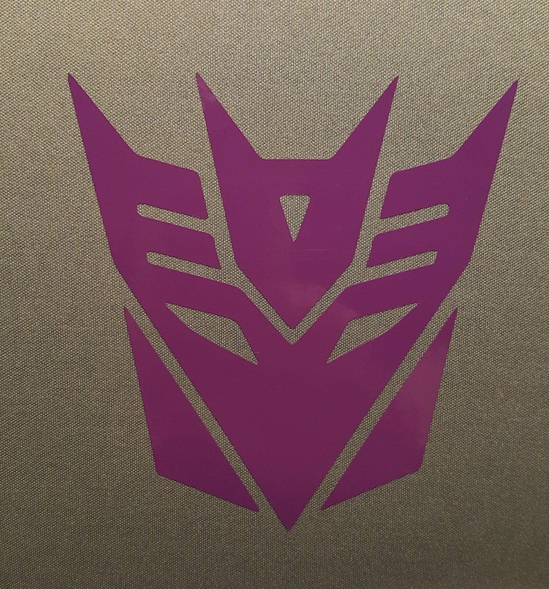 Transformers Decepticon Emblem Vinyl Decal, Car Accessory, Laptop ...