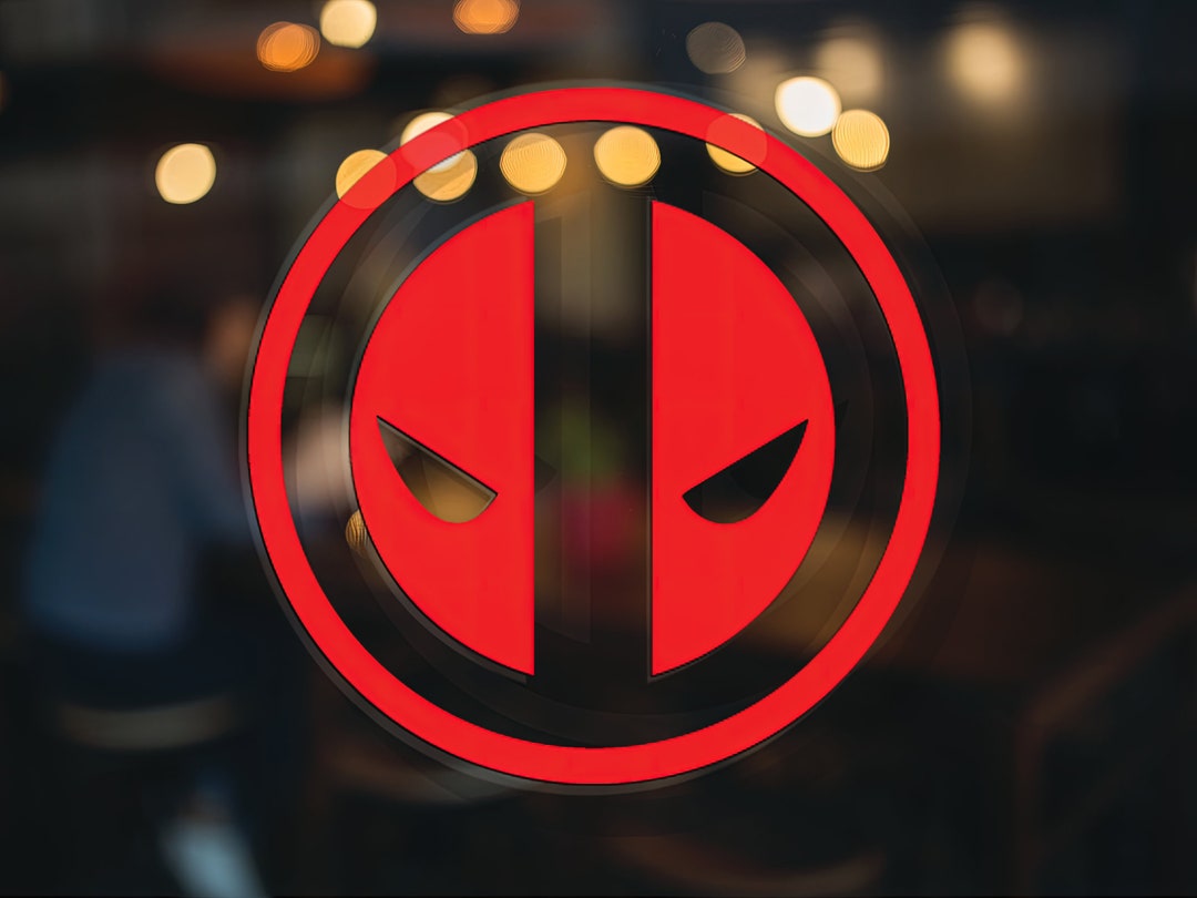 Deadpool Symbol bold Style Vinyl Decal, Car Accessory, Laptop Sticker ...