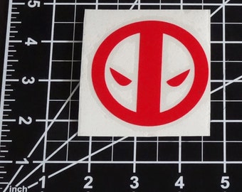 Deadpool Symbol bold Style Vinyl Decal Multiple Colors and | Etsy