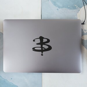 Buffy the Vampire Slayer b Symbol Vinyl Decal, Car Accessory, Laptop ...