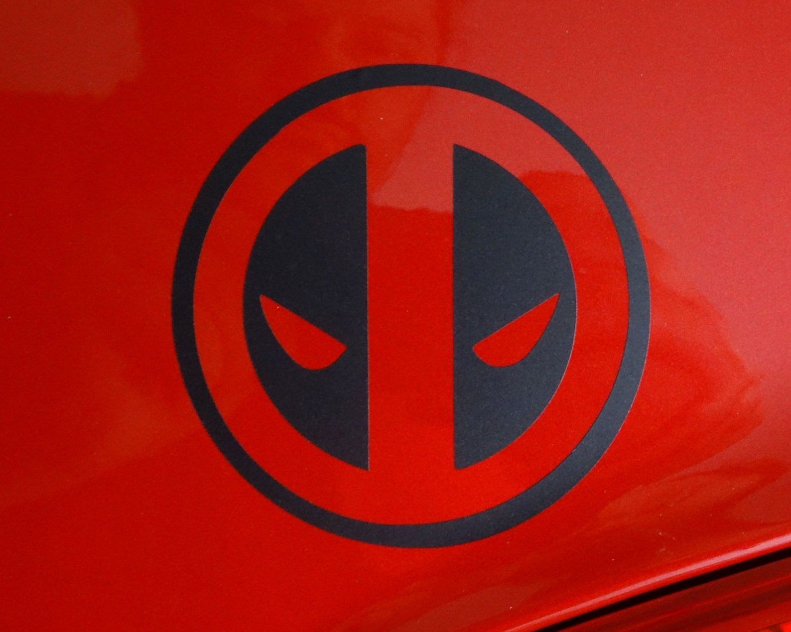 Deadpool Symbol bold Style Vinyl Decal Multiple Colors and | Etsy