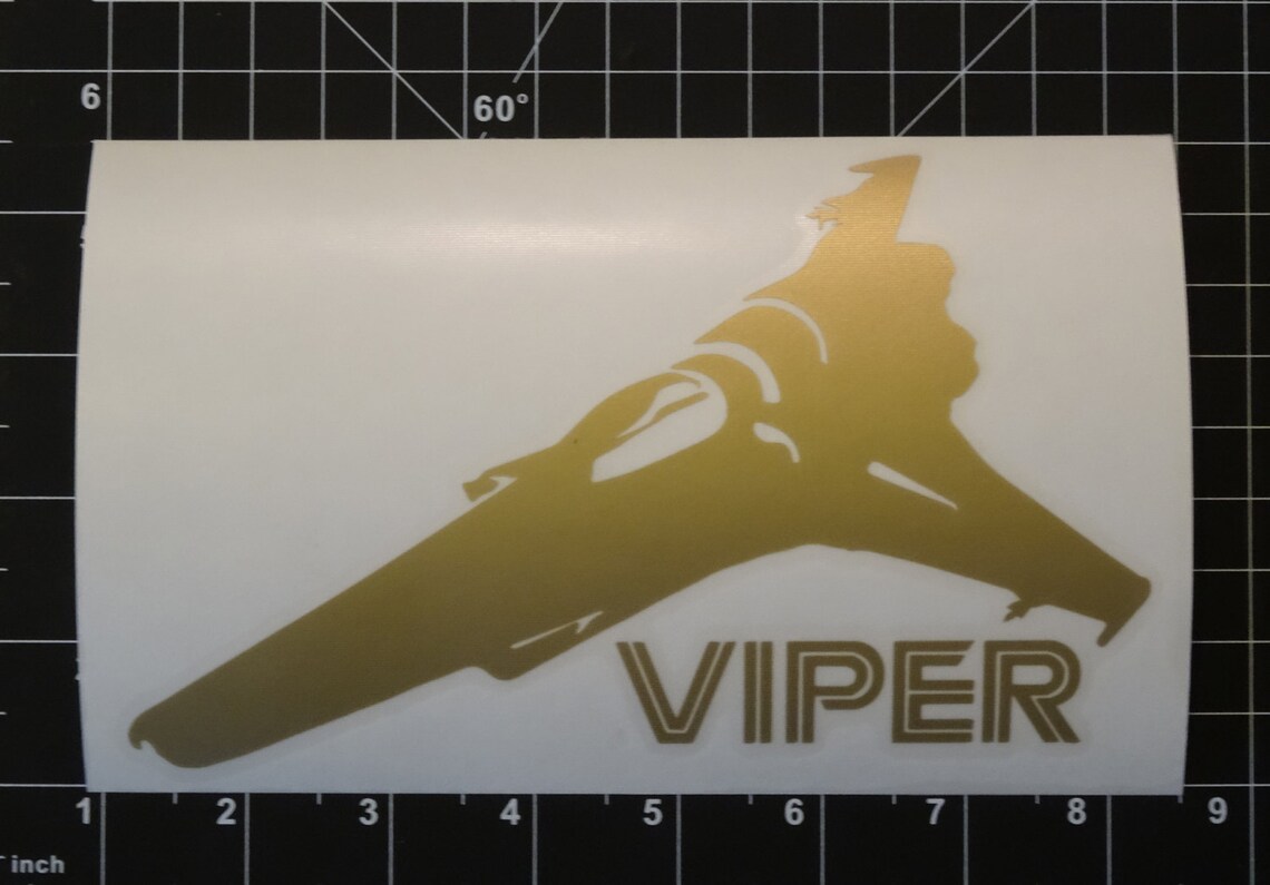 Battlestar Galactica Viper Vinyl Decal Multiple Colors | Etsy