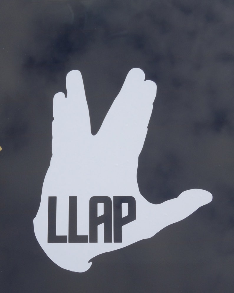 Star Trek LLAP Live Long and Prosper Vinyl Decal Car - Etsy