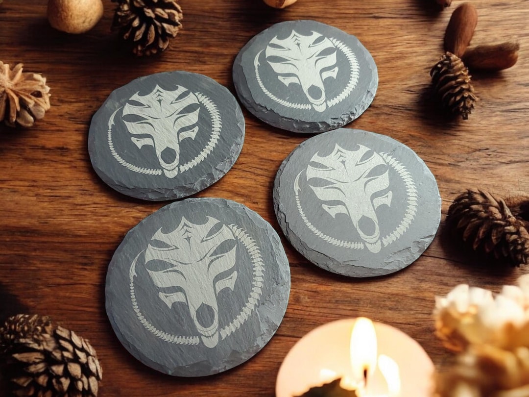 Xenomorph Queen Slate Coasters (set of 4) - Laser Cut Alien Fan Art - Etsy