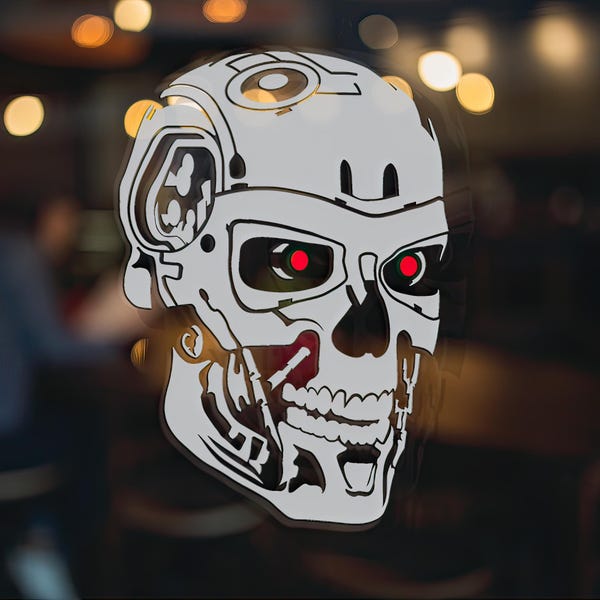Terminator Skull - Etsy