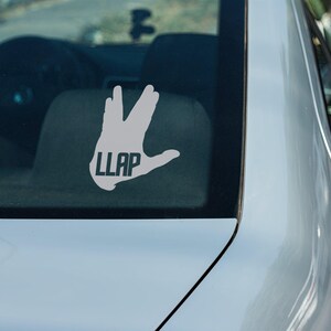 Star Trek Llap Live Long and Prosper Vinyl Decal, Car Accessory, Laptop ...