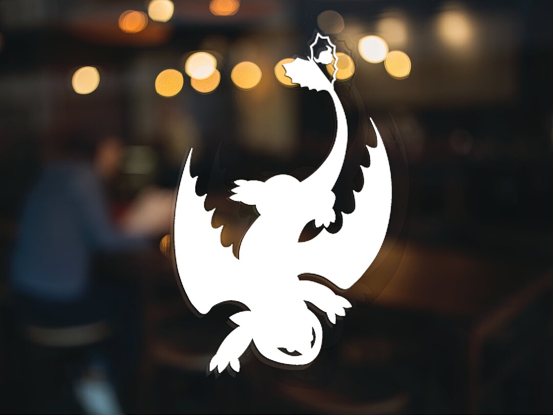 Toothless the Dragon Vinyl Decal, Car Accessory, Laptop Sticker or ...